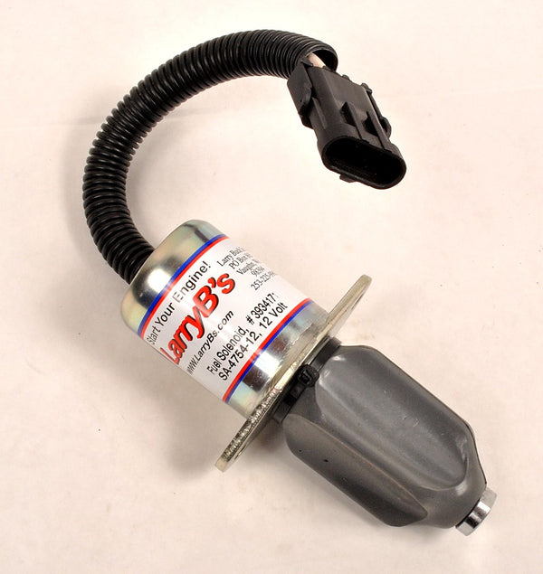 3934171, SA-4754-12 Cummins Yanmar Fuel Shutdown Solenoid 12V - LarryB's